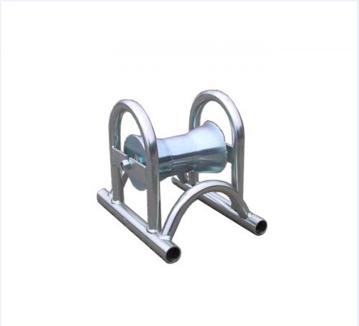 10KN Rated Load Aluminum Cable Pulling Pulley Galvanized Coating Frame ...