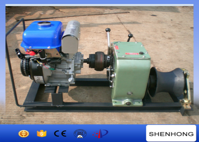 Axle Bar Driven Gas Powered Capstan Winch , 3 Ton Electric Cable Hoist ...